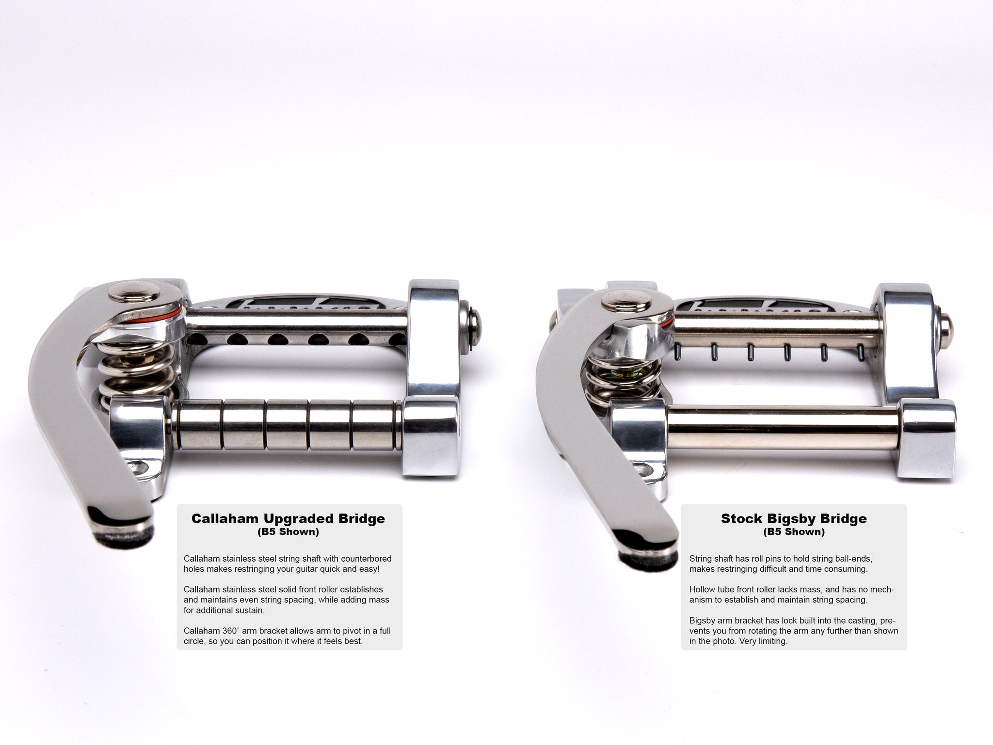 Bigsby B5 Vibrato with Full Callaham Upgrade – ToneShapers