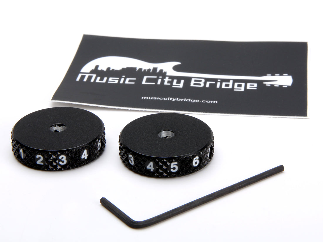 Music City Bridge Roller Knobs, for Jaguar & Jazzmaster – ToneShapers