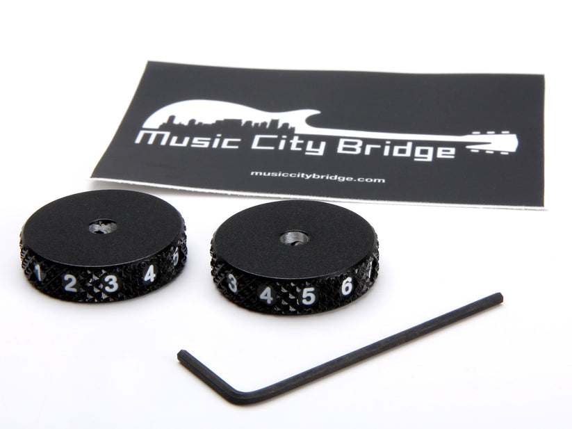 Music City Bridge Roller Knobs, for Jaguar & Jazzmaster – ToneShapers