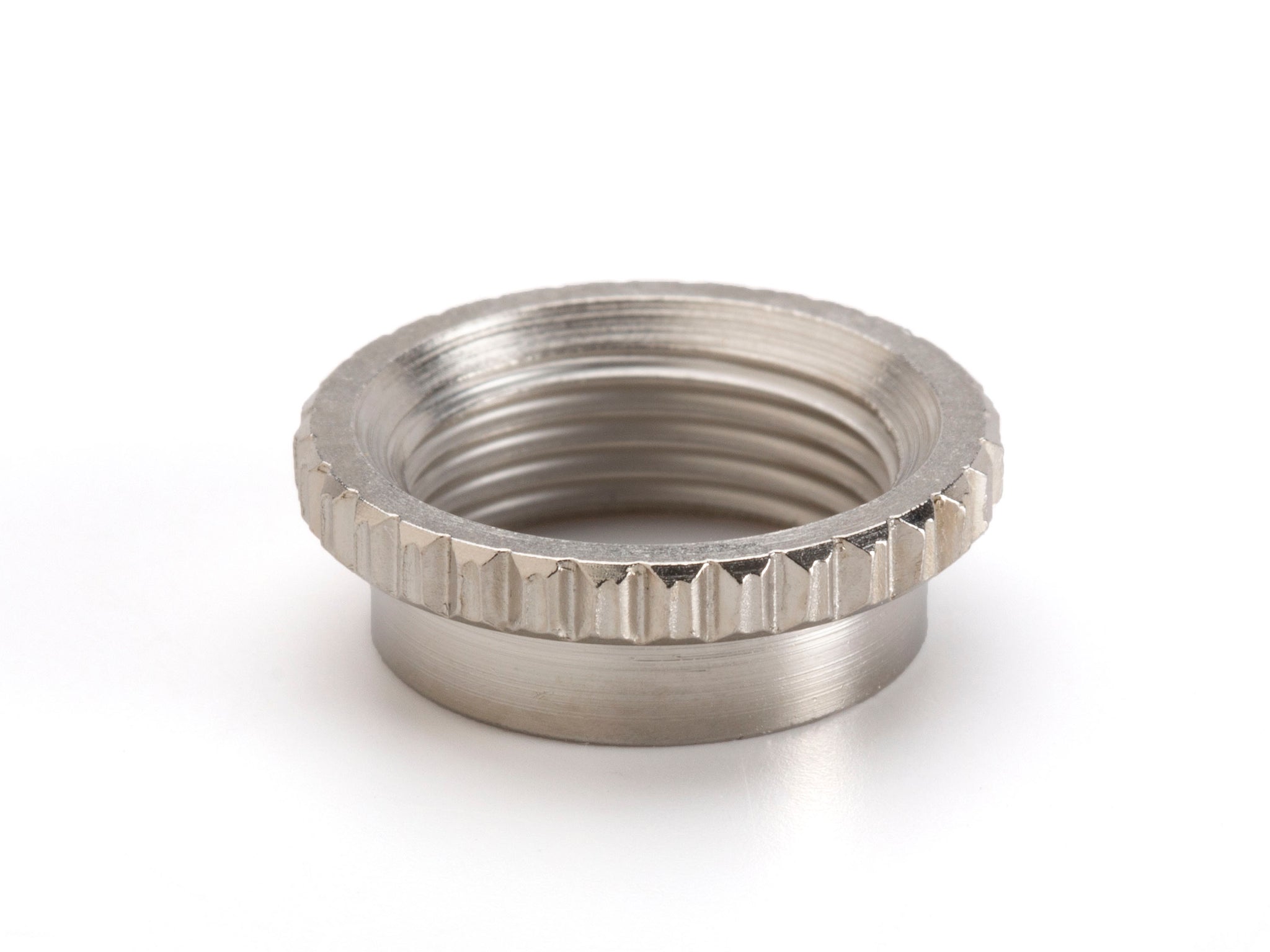 Deep Nut for Switchcraft Switches, Coarse Knurl, Nickel – ToneShapers