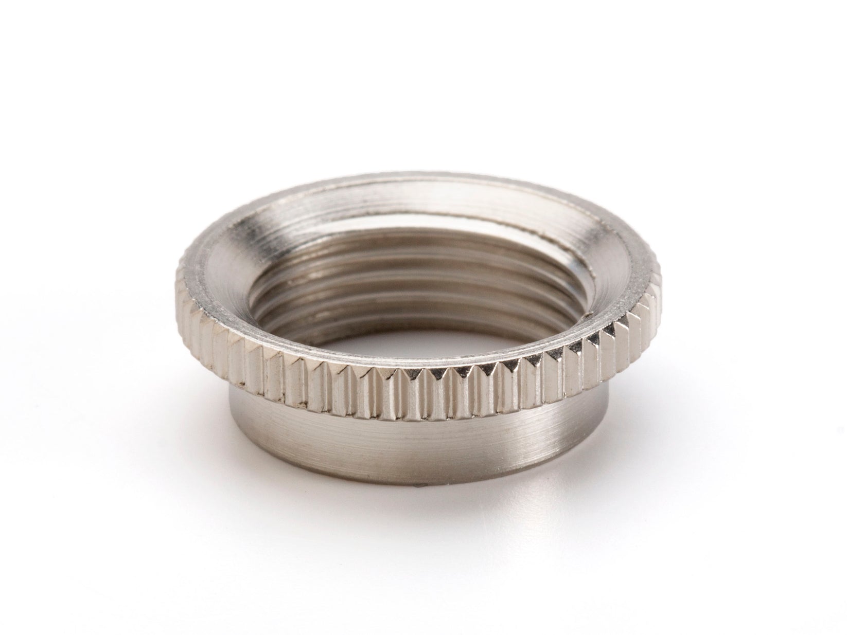 Deep Nut for Switchcraft Switches, Fine Knurl, Nickel – ToneShapers