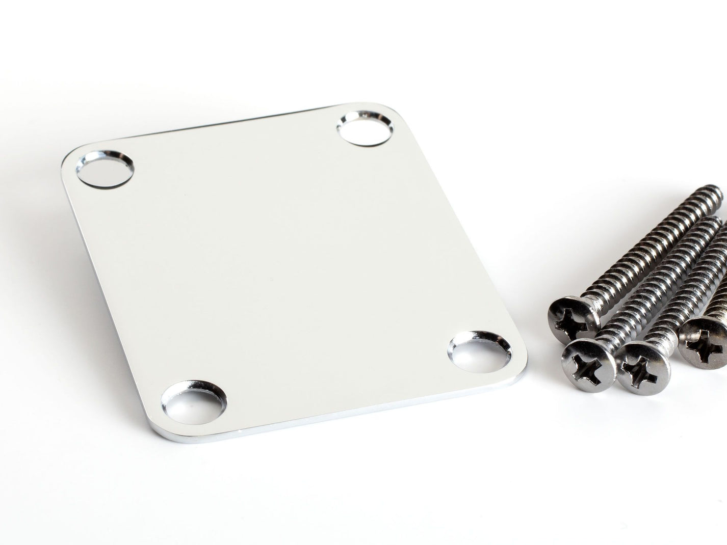 Fender Neck Plate, Chrome, Plain – ToneShapers