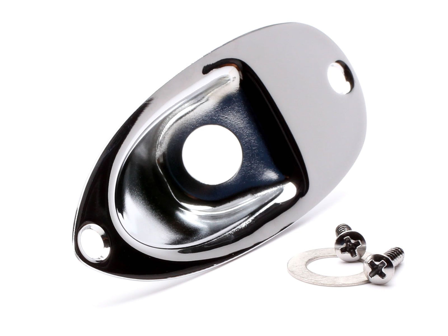 Fender Stratocaster Jack Plate, Chrome – ToneShapers