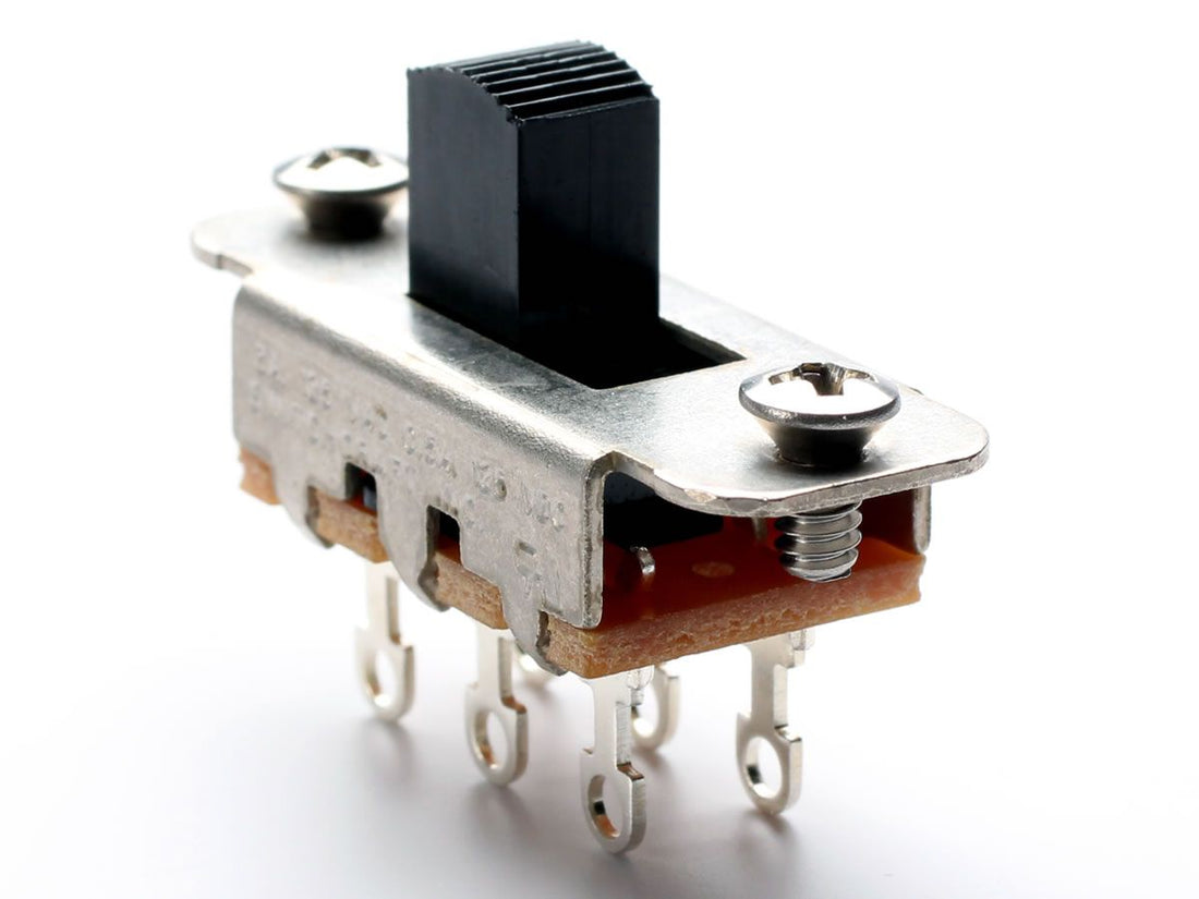 Switchcraft 2-Pos. Slide Switch, Black (Jazzmaster/Jaguar) – ToneShapers